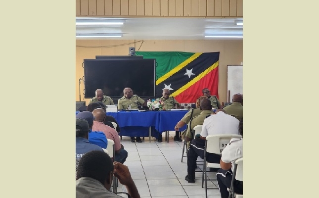 SKNVibes | Police High Command addresses crime surge officers