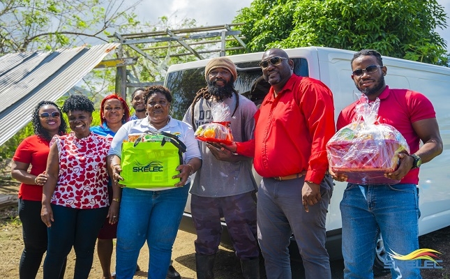 SKNVibes | SKELEC distributes love baskets to former employees