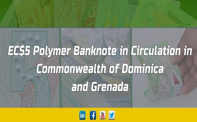 SKNVibes | EC$5 Polymer Banknote in Circulation in Commonwealth of ...