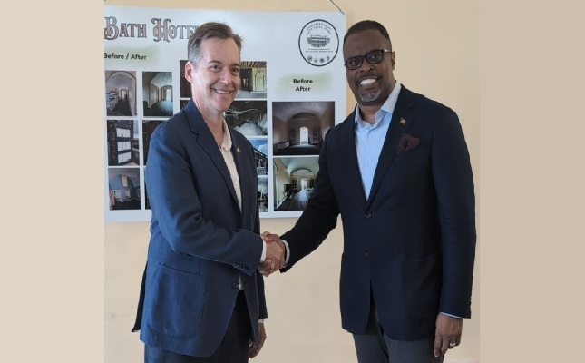 SKNVibes | Premier Brantley receives courtesy call from US Ambassador ...
