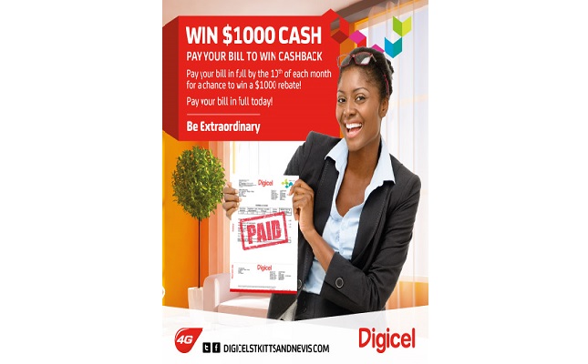 SKNVibes | DigicelPostpaidCustomers Share $10,000
