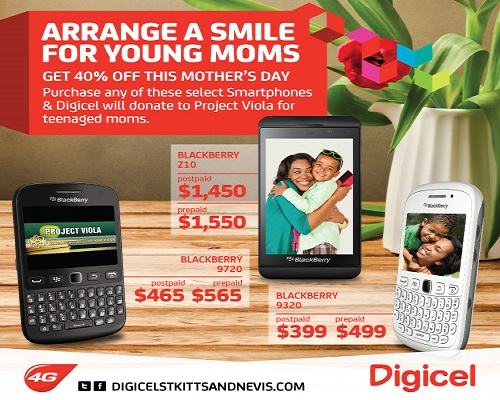 SKNVibes | Digicel Partners with Project Viola for Mother’s Day
