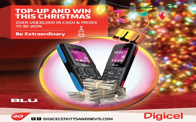 SKNVibes | Top Up Your Digicel Phone for a Chance to Win US $1,000 Everyday