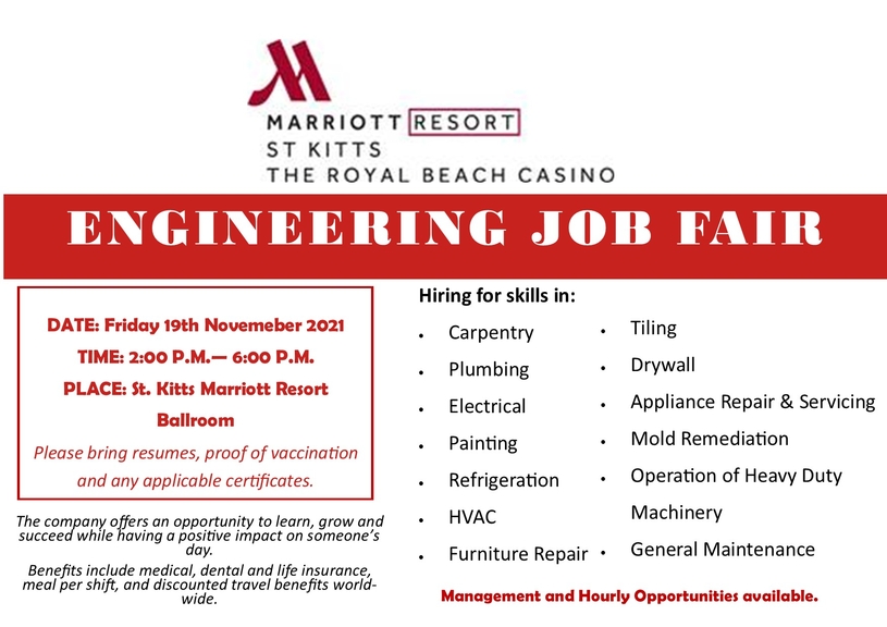 SKNVibes | St. Kitts Marriott’s Engineer Job Fair