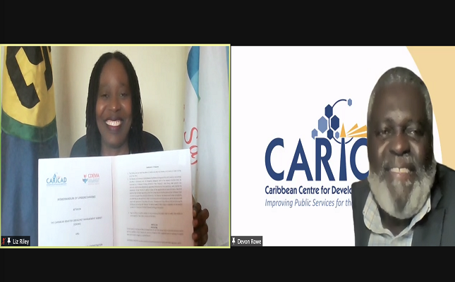 SKNVibes | CDEMA and CARICAD recommit to capacity building in the region