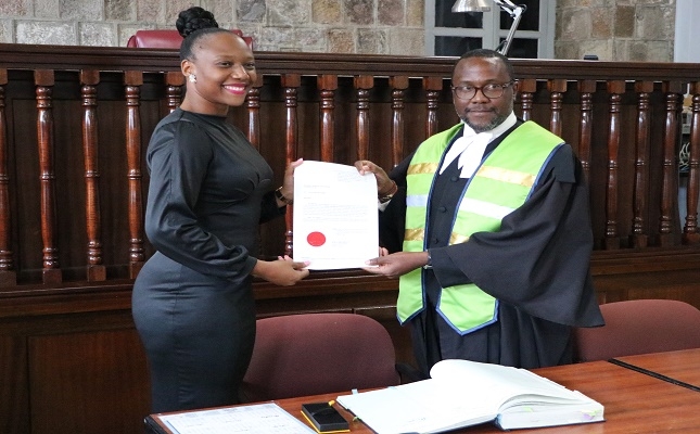 SKNVibes | Latoya B. Jones sworn in as Opposition Senator in the ...