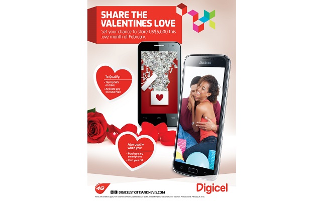 SKNVibes | Share the Love this Valentine’s with Digicel