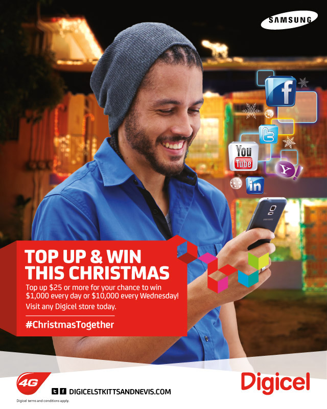 SKNVibes | Win Your Share of $15,000 Weekly this Christmas from Digicel