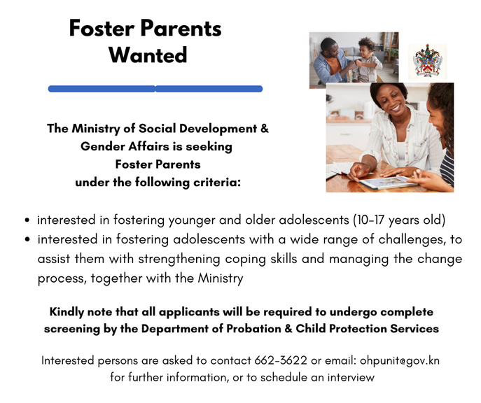 SKNVibes | Foster Parents Wanted